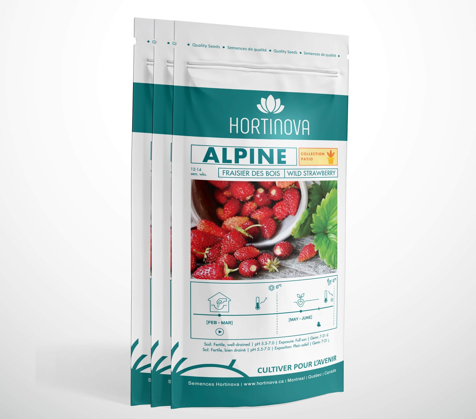 ALPINE - Open Pollinated Strawberry Seeds – HORTINOVA Inc.