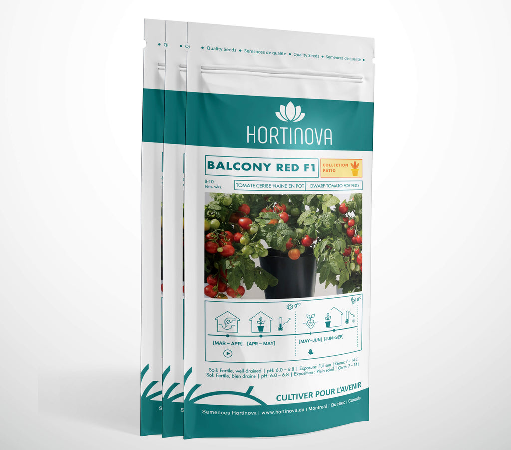 BALCONY RED F1 - Hybrid Cherry Tomato Seeds – HORTINOVA Inc.